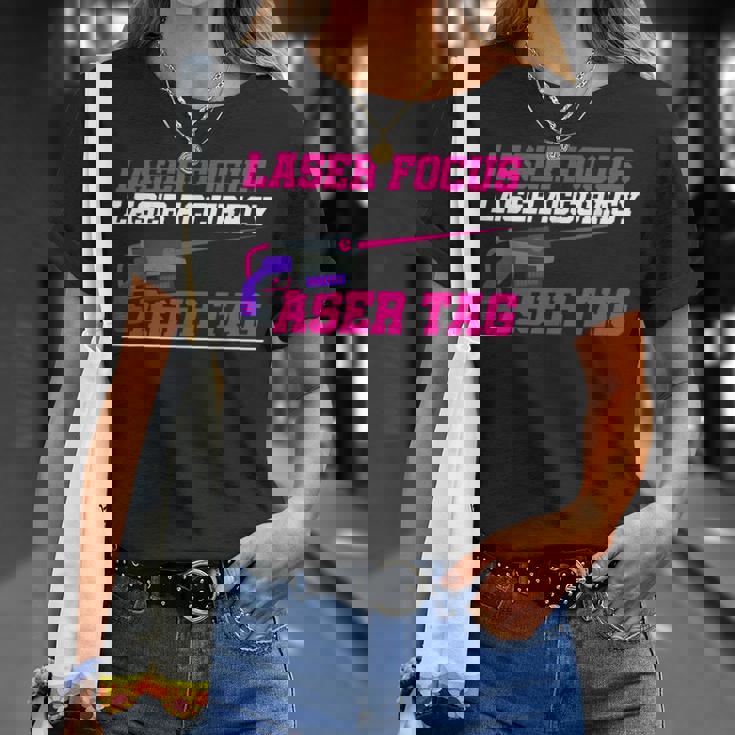 Laser Focus Laser Accuracy Laser Tag Lasertag Player Phaser T-Shirt ...