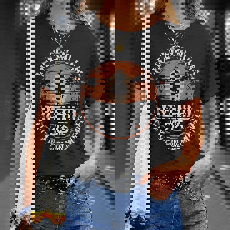 The Legend Has Retired 2025 Not My Problem Anymore T-Shirt - Monsterry