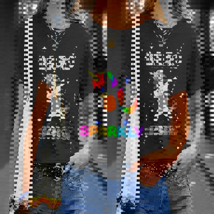 Neurodivergent Neurosparkly Neurodivergence Unicorn Adhd Asd T-Shirt ...