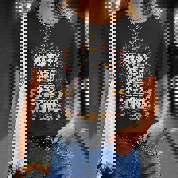 New Years Rizz Sigmas Party 2025 Gen Alpha Fireworks T-Shirt - Monsterry