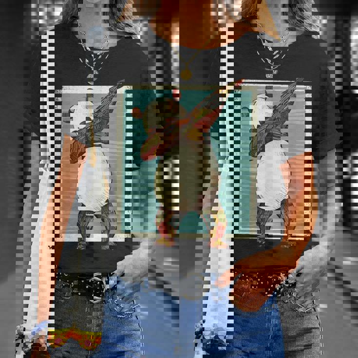 Panda Bear Doing a Dab Dance Move In Pencil Drawing Style T-Shirt ...