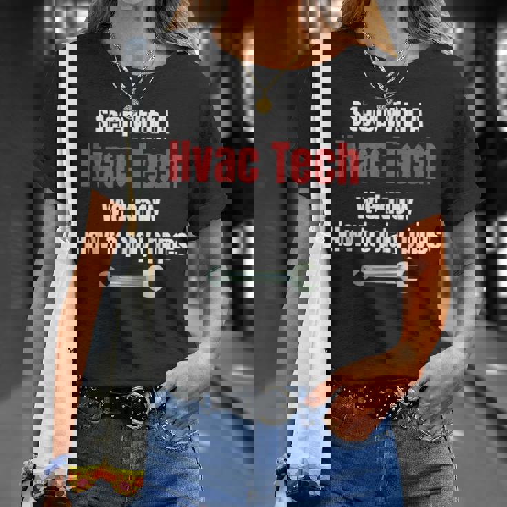 Sleep With A HVAC Tech We Know How To Lay Pipes CPAP Tank Top T-Shirt ...