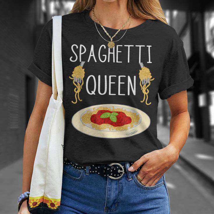 Spaghetti Queen Italian Carbonara Bolognese Pasta Noodle T-Shirt ...
