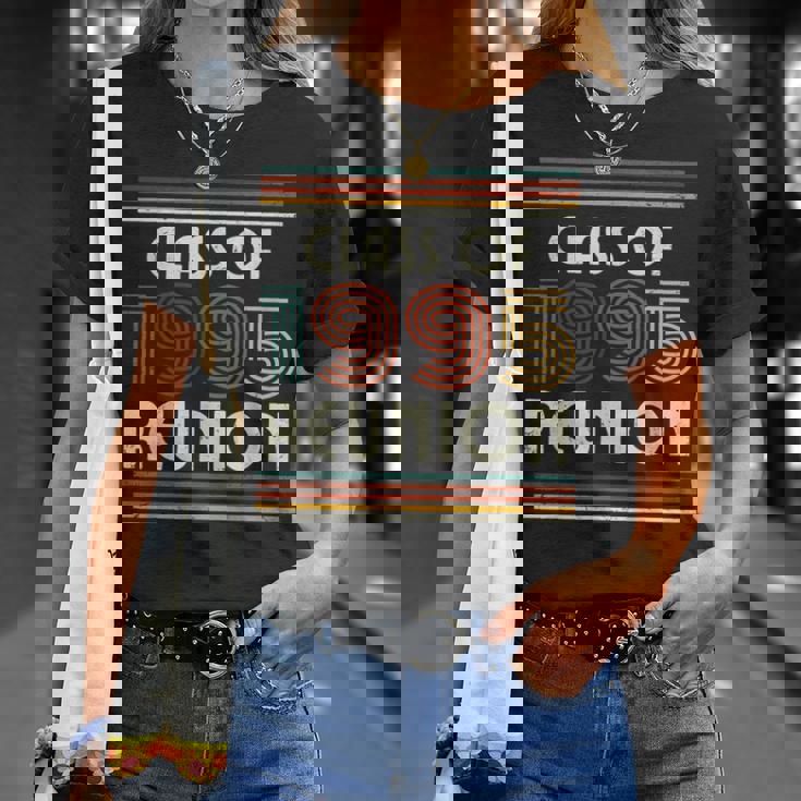 Vintage Class Of 1995 Reunion 30Th Graduation Classmate T-Shirt - Monsterry