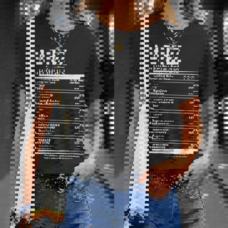 W Rizz Nutrition Facts Meme Rizzler Internet Memes Gen Z Men T-Shirt ...