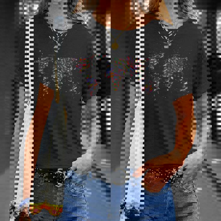 World Map Country Flags Travelling Traveler World Flag T-Shirt - Monsterry