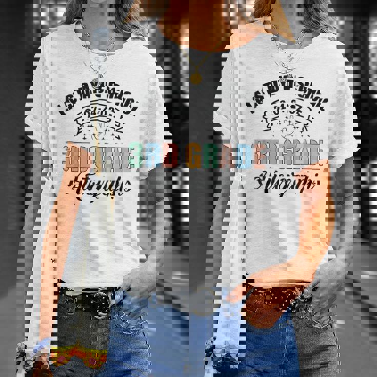 2025 Last Day Of School Autograph 3rd Grade Graduation Party T-Shirt ...