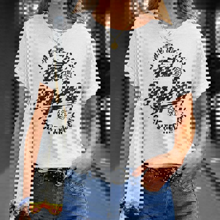 I Have Two Titles Dad & Pap Pap I Rock Them Both Pap T-Shirt | Mazezy