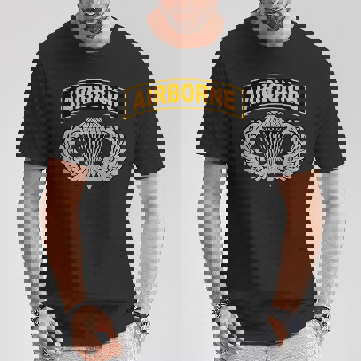 82Nd Airborne Tab Infantry Paratrooper Military Veteran T-Shirt - Seseable