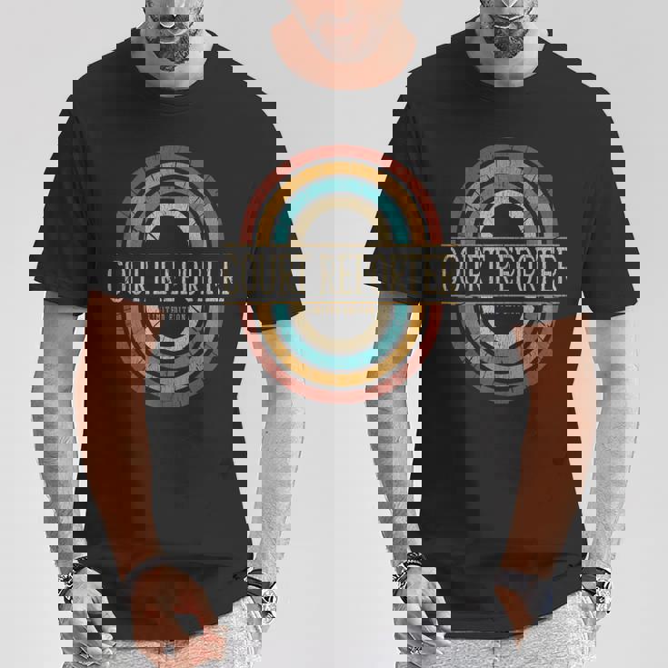 Court Reporter Vintage Retro T-Shirt | Mazezy DE