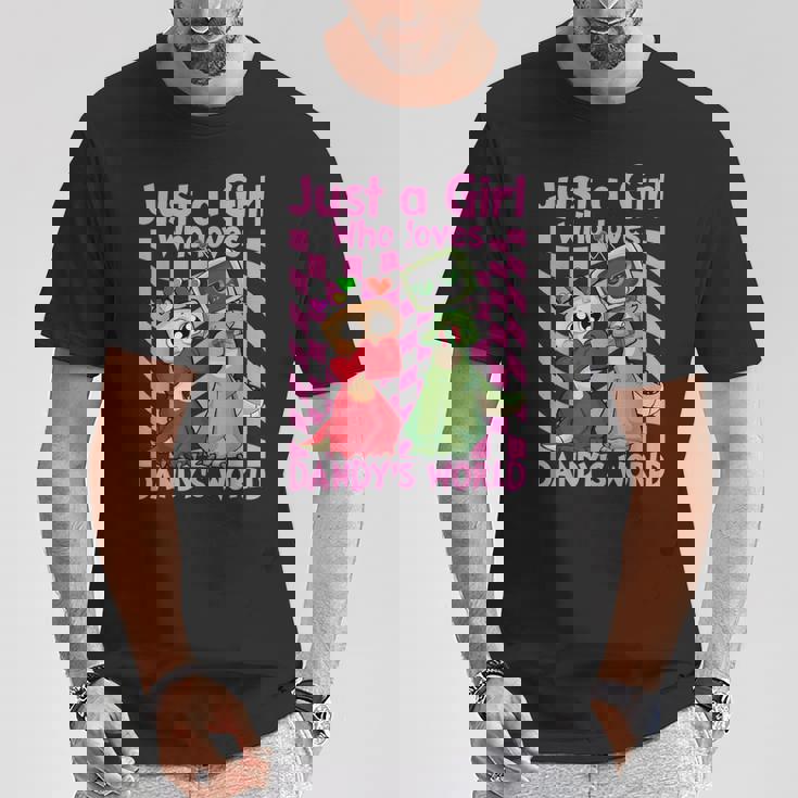 Dandy's World Vee And Shelly Girl Who Loves Dandy's World T-Shirt | Mazezy