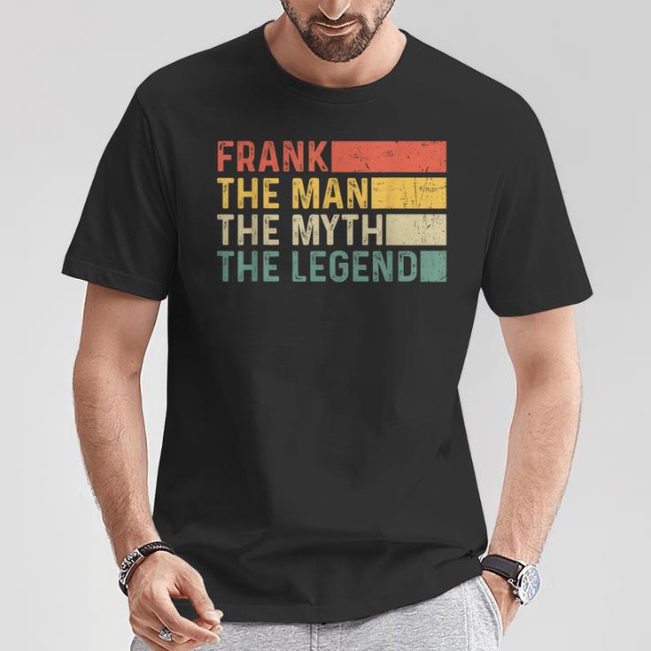 Frank The Man The Myth The Legend Vintage For Frank T-Shirt | Mazezy