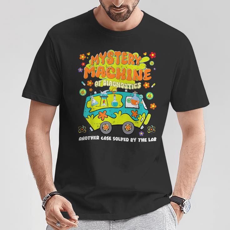 Lab Week 2025 Retro Mystery Machine Of Diagnostics T-Shirt | Mazezy
