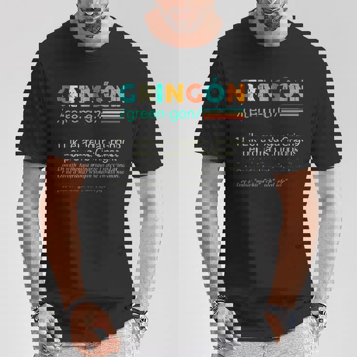Gringón Definition Retro Vintage Gringon T-Shirt | Mazezy