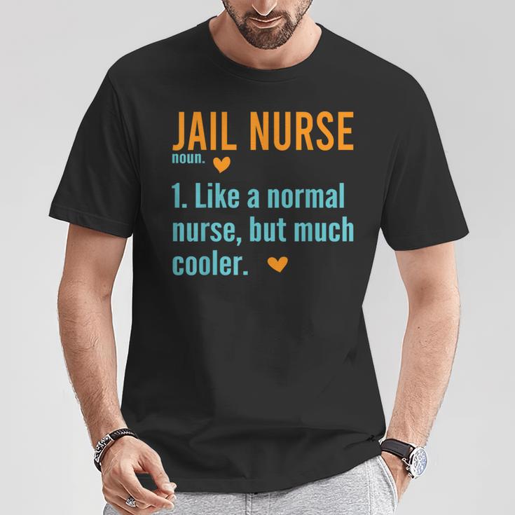 Jail Nurse Definition Correctional Prison Nursing Meaning T-Shirt ...