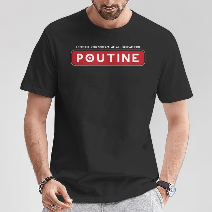 Poutine Quebec Canada Maple Leaf Canadian National Dish T-Shirt - Monsterry