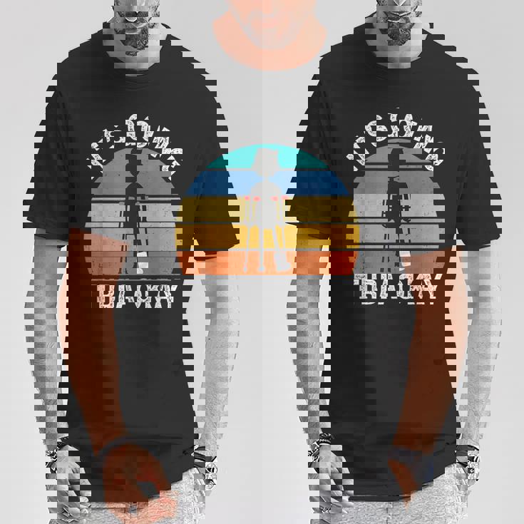 Retro Broken Leg It's Going Tibia Okay Human Bone Anatomy T-Shirt ...