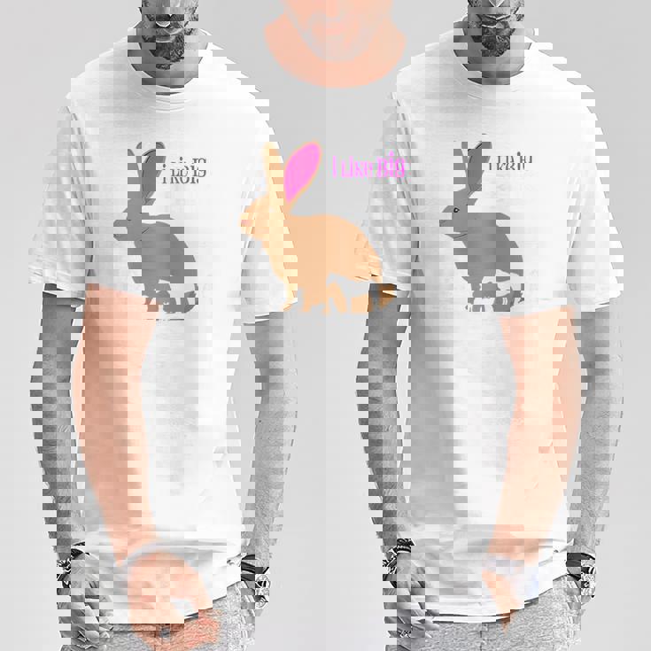 I Like Big Buns Cute Flemish Giant Rabbit Fan T-Shirt - Monsterry