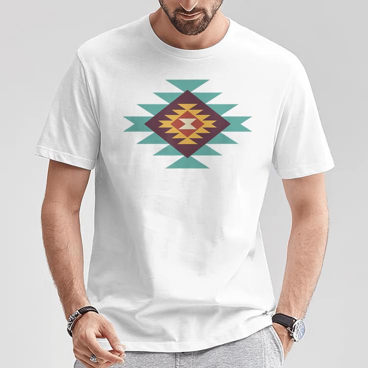 Southwest Native American Indian Tribal Pattern T-Shirt - Monsterry
