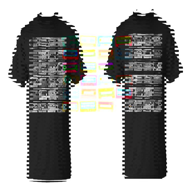 Cassette Tapes Retro 80s 90s Theme Party Costume T-Shirt - Monsterry