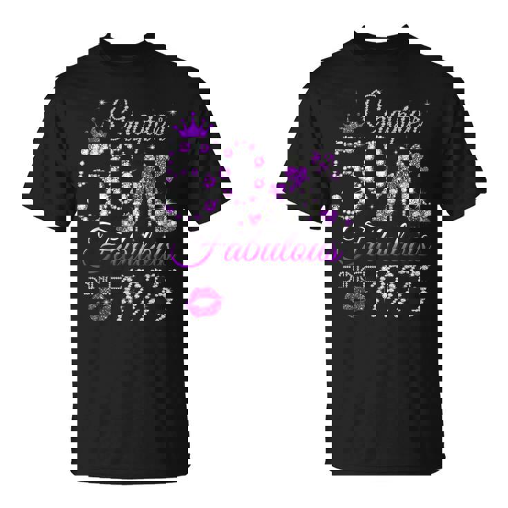 Chapter 50 Fabulous Since 1975 50Th Birthday Queen Diamond T-Shirt | Mazezy