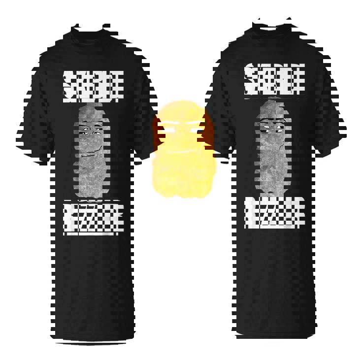 Chicken Nugget Skibidi Toilet Rizzler Internet Meme T-Shirt - Monsterry