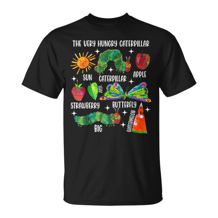 Cute Hungry Caterpillar Teacher Back To School T-Shirt | Mazezy