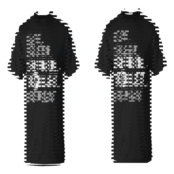 Eat Sleep Skibidi Toilet Repeat Rizz Internet Meme T-Shirt - Monsterry AU