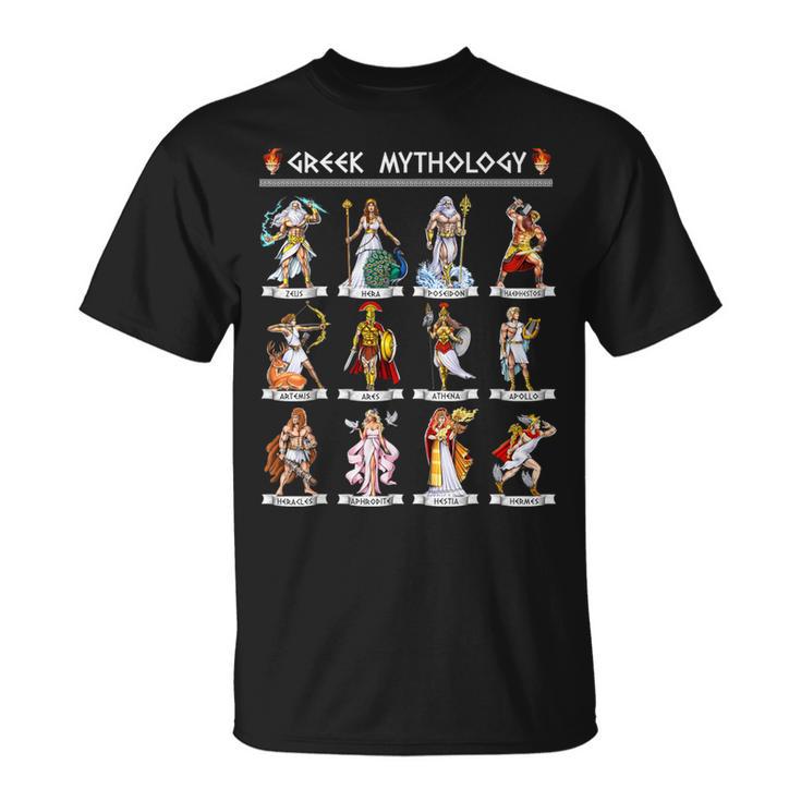 Greek Mythology Gods Ancient Greece T-Shirt - Monsterry