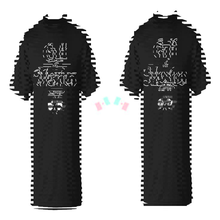 Gulf Of Mexico Since 1672 Mexican Flag Mexico T-Shirt | Mazezy