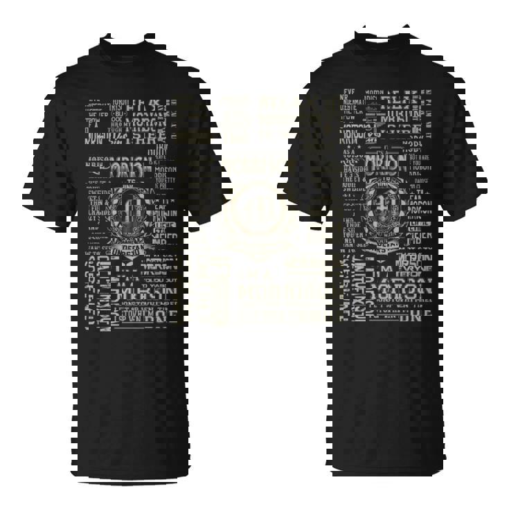 It's A Morrison Thing Morrison Name T-Shirt | Mazezy