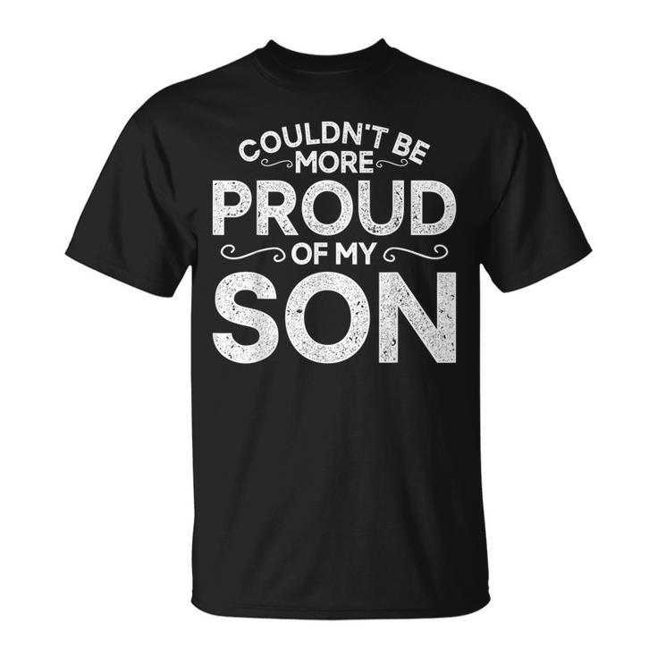 Proud Mother Father Kids Family Parent Proud Son Parents T-Shirt ...