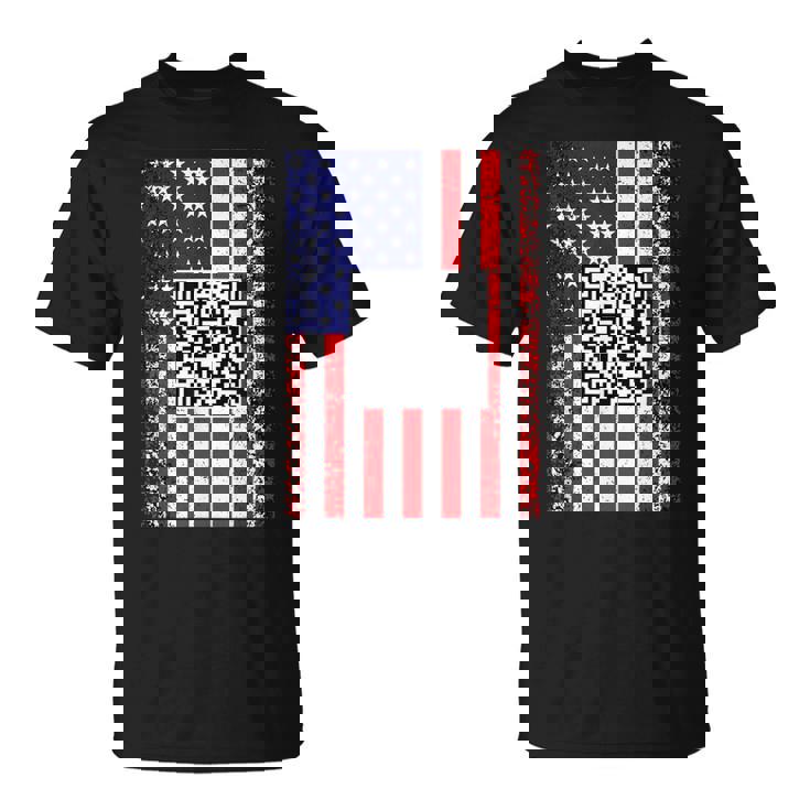 QR President Trump Code Dance T-Shirt - Monsterry