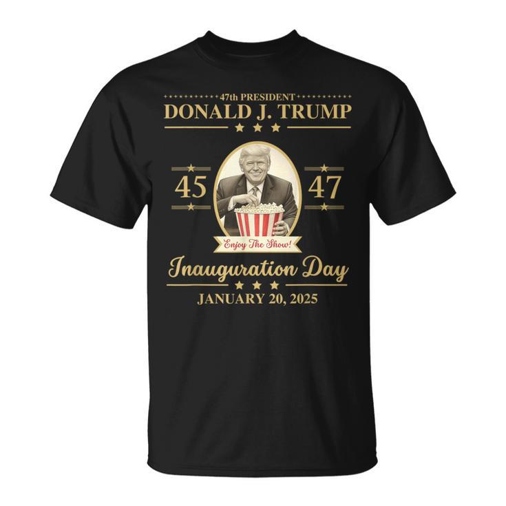 Trump Inauguration Day National Popcorn Day January 2025 T-Shirt ...