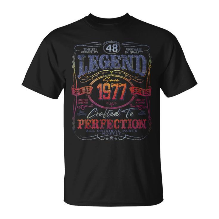 Vintage 1977 Limited Edition 48 Year Old 48Th Birthday Men's T-shirt ...