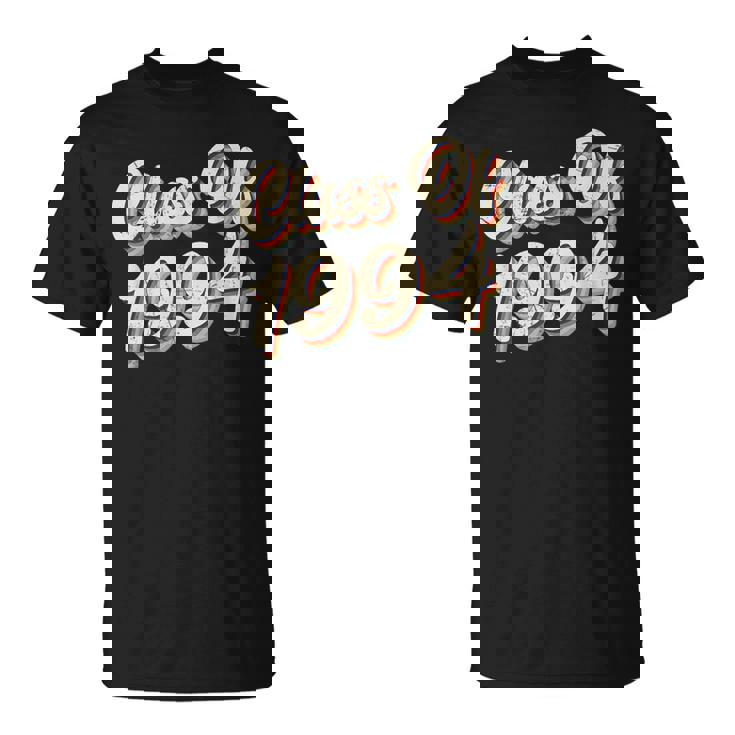 Vintage Class Of 1994 30th Reunion High School Graduation 94 T-Shirt ...