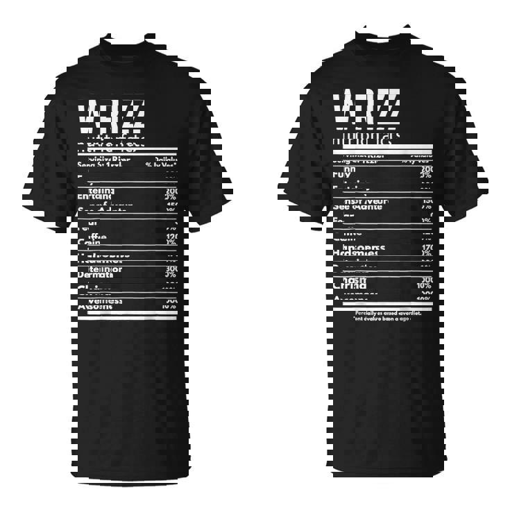 W Rizz Nutrition Facts Meme Rizzler Internet Memes Gen Z Men T-Shirt ...