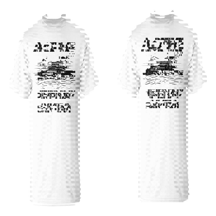 Alcatraz Prison Penitentiary Swim Team T-Shirt - Monsterry