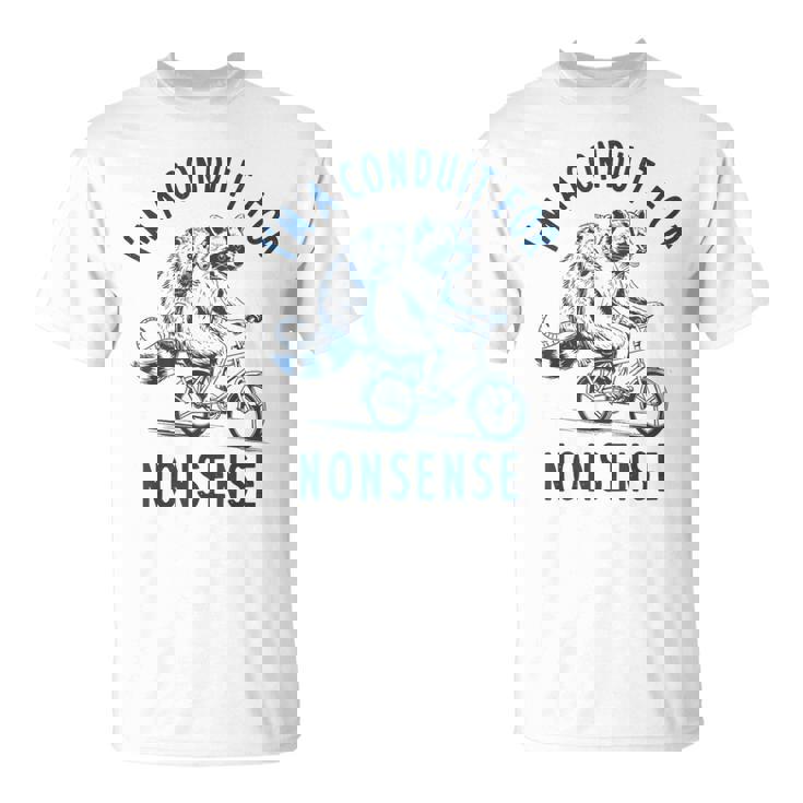 I'm A Conduit For Nonsense Meme Raccoon Opossum Weird T-Shirt | Mazezy