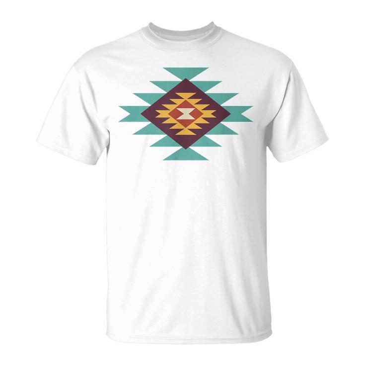 Southwest Native American Indian Tribal Pattern T-Shirt - Monsterry