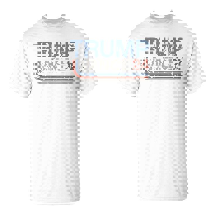 Trump Vance 2024 Vintage Grunge Retro Stripe Retro Trump T-Shirt | Mazezy