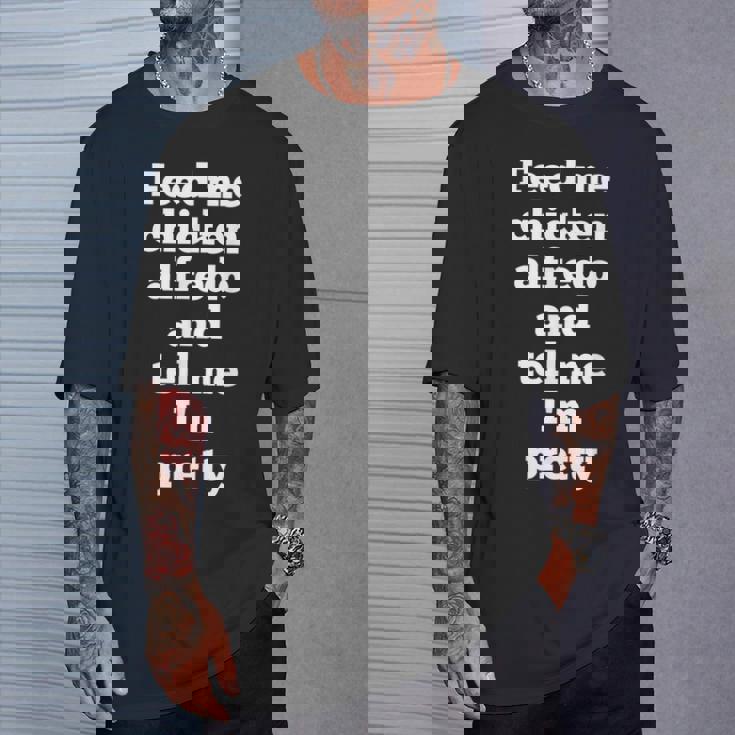 Chicken Alfredo Pasta Lover Italian Food Meme T-Shirt - Monsterry