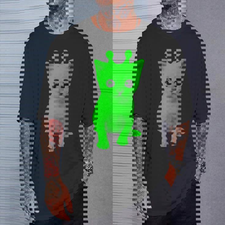 Gnarp Cat Silly Alien Cat Meme Brainrot Meme Funny Silly Cat T-Shirt - Monsterry AU