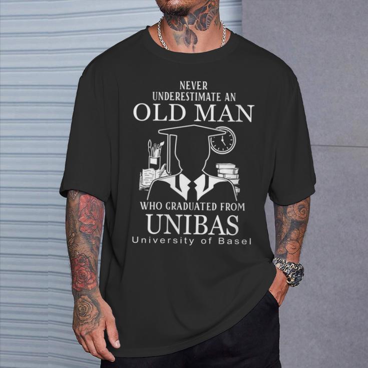 An Old Man Who Graduated From Unibas University Of Basel T-Shirt | Mazezy