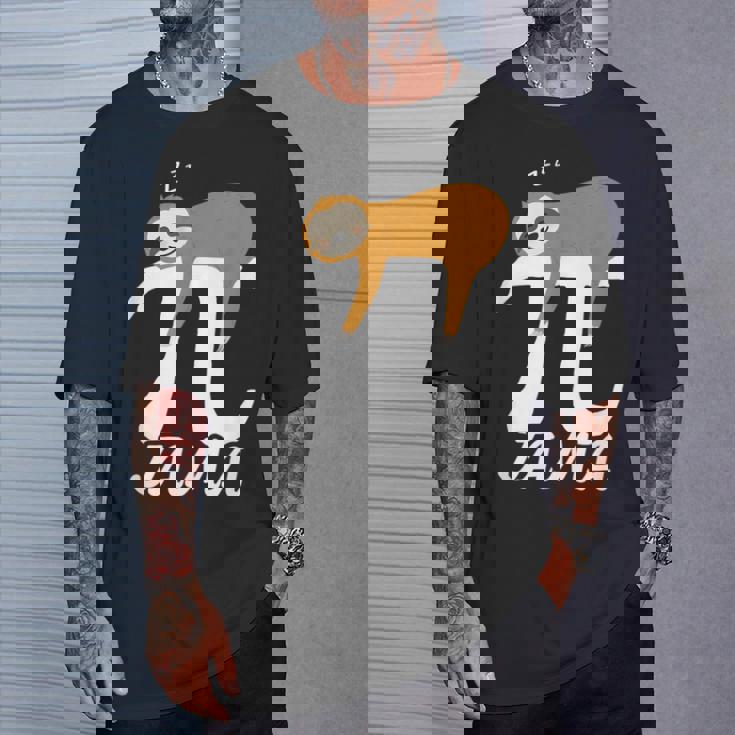 Pi Jama Sloth Pajama PJ 314 Pi Number Symbol Math Sloth T-Shirt ...