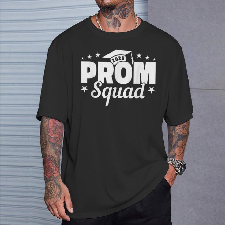 Prom Squad 2025 Graduate Prom Class Of 2025 T-Shirt | Mazezy