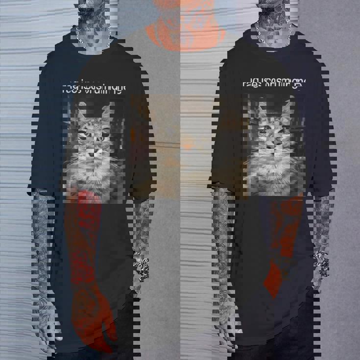 Rage Is Consuming Me Silly Cat Meme T-Shirt | Mazezy