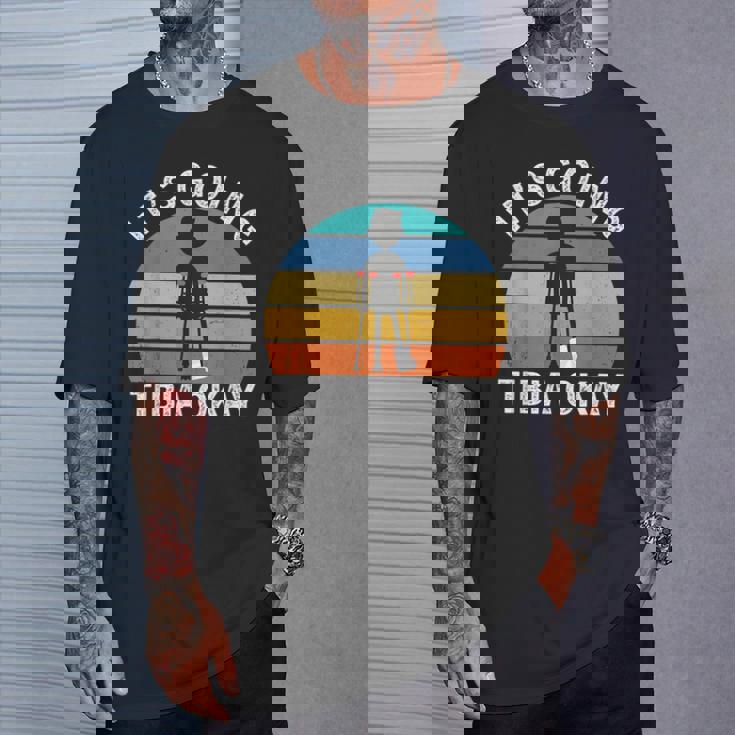 Retro Broken Leg It's Going Tibia Okay Human Bone Anatomy T-Shirt ...