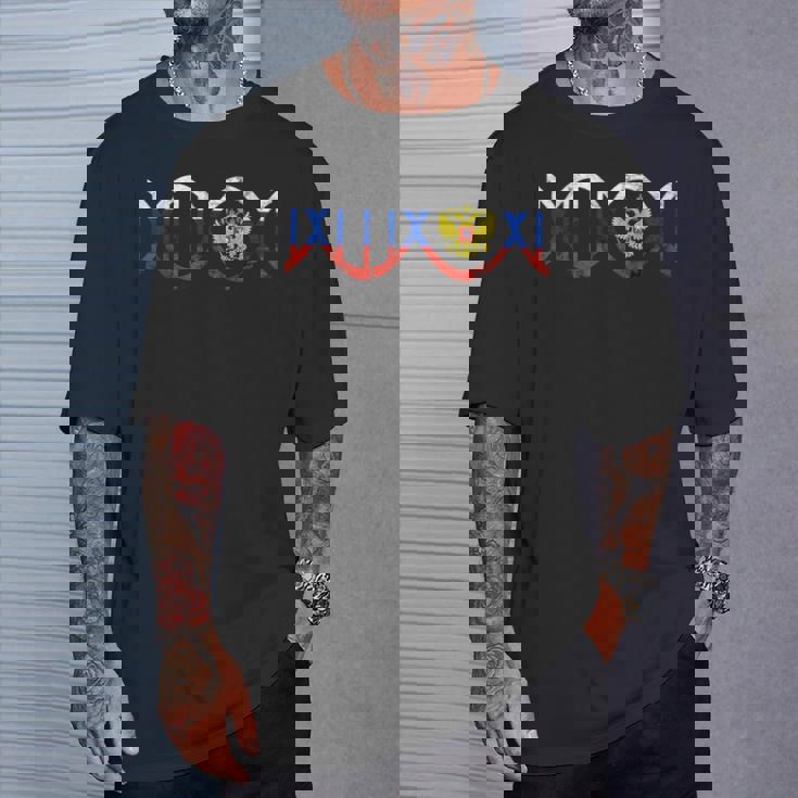 Russian DNA Strand Russian Genetics CCCP Russia Roots T-Shirt - Monsterry