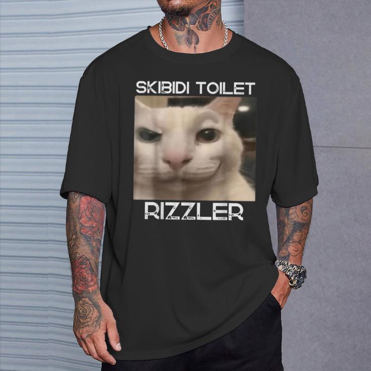 Skibidi Toilet Rizzler Meme Memes Internet Memes Genz T-Shirt ...